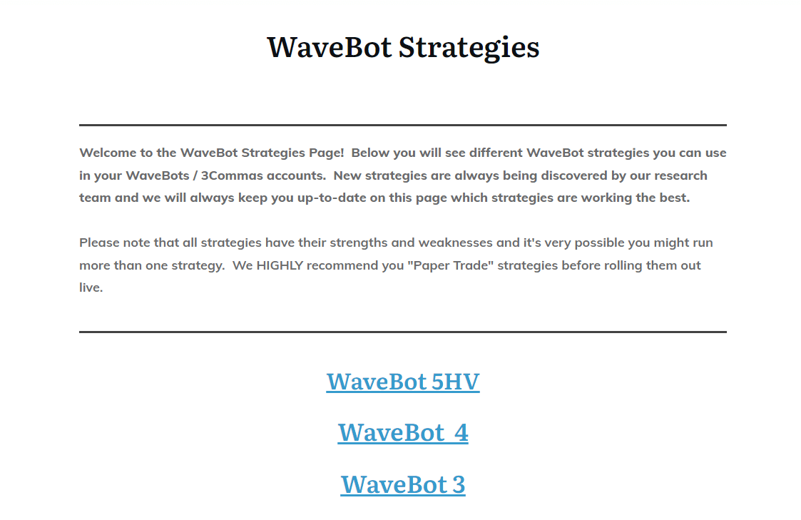 WaveBot Strategies - TheCryptoCode.com